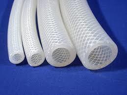China High Pressure Resistant Flexible Silicone Tubing Blue Braided Hose Pipe -60C to 220C for sale