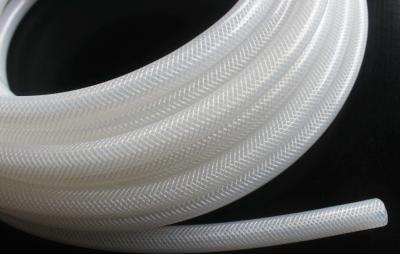 China High Purity Fiber Braided Silicone Tubing - Temperature Range -50℃ to 220℃, 70 Shore A Hardness, NSF 51 Certified for sale