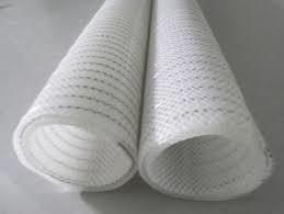 China 4-Ply Fabric SS Wire Reinforced Silicone Tubing LFGB Approved ID 12-100mm for sale