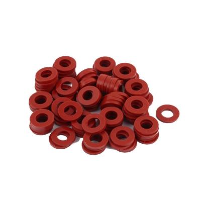 China Food Grade Silicone Rubber Seal Ring for Glass Washer -40℃ to 260℃ Temperature Range 20-90 Shore A Hardness for sale
