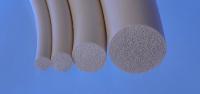 China Extruded Silicone Sponge Rubber Foam Tape Strip -40℃ to 200℃ Temperature Range 10-30psi Tensile Strength for sale