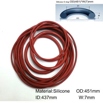 China Food Grade Silicone O-Rings -40℃ to 260℃ Temperature Range 20-90 Shore A Hardness FDA LFGB Certified for sale