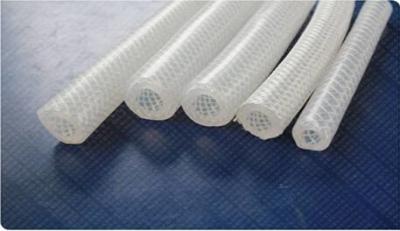 China High Pressure Braided Silicone Tubing FDA Grade Reinforced Rubber Hose -60°C to +200°C for sale