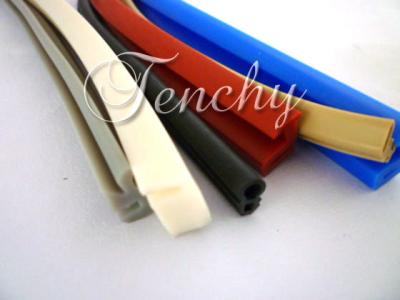 China Waterproof Flexible Silicone Seal Strip with -60°C to 230°C Temperature Range and Shore 60A-90A Hardness for sale