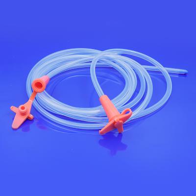 China Medical Silicone Gastric Feeding Tube 4-20FR Size Range with 90-150cm Length for Enteral Nutrition for sale
