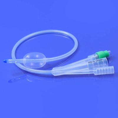 China Sterile Triple-Lumen Silicone Catheter with Hydrophilic Coating - Fr 8-26 Sizes, 400mm Length, ISO 13485 Certified for sale