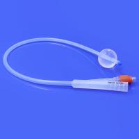China Disposable Two-Lumen Silicone Foley Catheter 8-26Fr with 6ATM Balloon Pressure and ISO 10993 Certification for sale