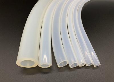 China Platinum Cured Clear Silicone Rubber Tubing 40-80A Hardness with FDA LFGB ROHS Certification for Industrial Applications for sale