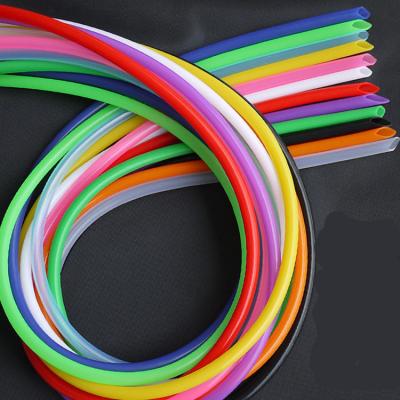 China Colored Soft Flexible Silicone Tubing 0.5-100mm OD Range with 40-80A Hardness, FDA LFGB ROHS Certified for sale