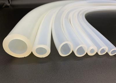 China UV Shock Resistant High Temp Silicone Tubing 0.5-100mm OD 40-80A Hardness FDA LFGB Certified for sale