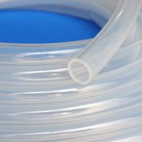 China LFGB Approved Transparent Polyester Braided Silicone Tubing -40°C to 220°C Food Grade for sale