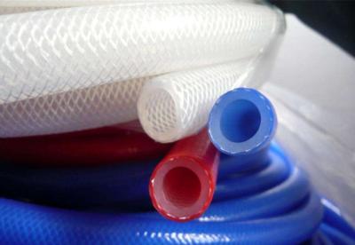 China Food Grade Fiber Braided Silicone Tubing -40°C to +220°C Temperature Range with NSF 51 Certification for sale