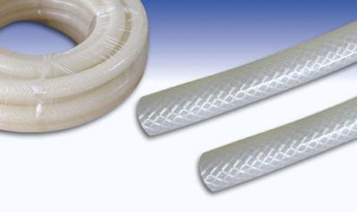 China Food Grade Braided Silicone Tubing 2-100mm ID Range, Temperature -40°C to +220°C, NSF 51 Certified for sale