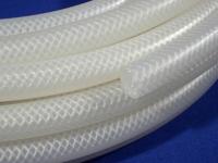 China Food Grade Polyester Braided Silicone Tubing -80°F to 428°F Temperature Range with NSF 51 Certification for sale
