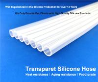 China 80A Wear Resistant Food Grade Silicone Rubber Tube - 0.5-100mm OD, -60°C to 240°C Temperature Range for sale
