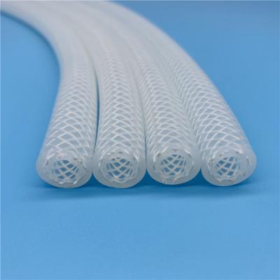 China FDA Approved Flexible Reinforced Polyester Braided Silicone Hose -40°C to +220°C Temperature Range Food Grade for sale