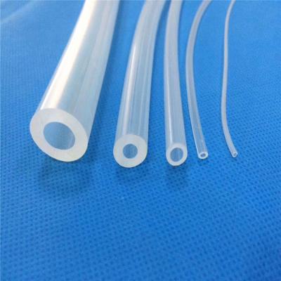 China FDA Food Grade Flexible Transparent Silicone Tubing 40-80A Hardness Custom Size for sale