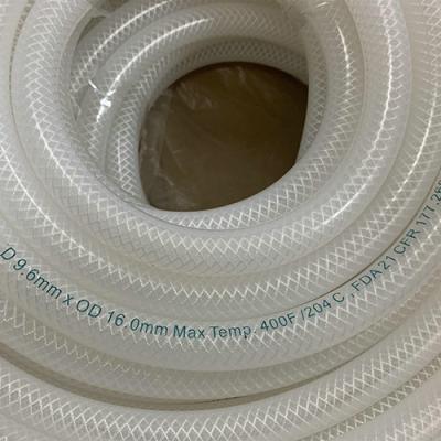 China 4 Ply Fabric SS Wire Reinforced Silicone Braided Hose ID 12mm -40°C to 220°C for sale