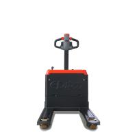 China Supermarket Electric Riding Walkie Pallet Stacker Jack Truck Anti Rollback for sale