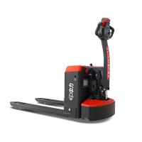 China Supermarket Electric Riding Walkie Pallet Stacker Jack Truck Anti Rollback for sale