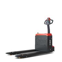 China Supermarket Electric Riding Walkie Pallet Stacker Jack Truck Anti Rollback for sale