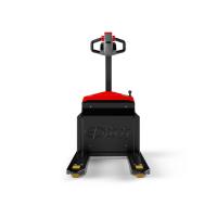 China 220V Reinforced Walkie Jack Straddle Pallet Stacker Truck User Friendly for sale