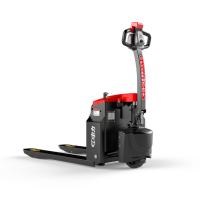 China 220V Reinforced Walkie Jack Straddle Pallet Stacker Truck User Friendly for sale
