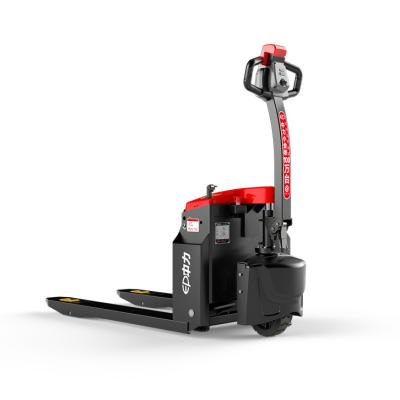 China 220V Reinforced Walkie Jack Straddle Pallet Stacker Truck User Friendly for sale