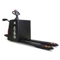 China 24V 120Ah Powered Electric Pallet Trolley Truck Manganese Steel Forks OEM for sale