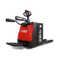 China 24V 120Ah Powered Electric Pallet Trolley Truck Manganese Steel Forks OEM for sale