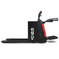 China 24V 120Ah Powered Electric Pallet Trolley Truck Manganese Steel Forks OEM for sale