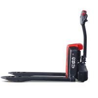 China Logistics Walkie Electric Riding Pallet Jack Straddle Pallet Stacker Truck for sale