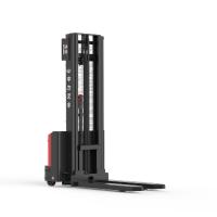 China 80AH Lead Acid Straddle Walk Behind Walkie Stacker For Pallet Stacking for sale
