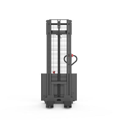 China 80AH Lead Acid Straddle Walk Behind Walkie Stacker For Pallet Stacking for sale