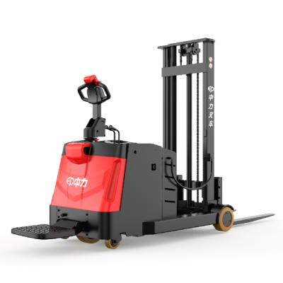 China Narrow Aisle Pallet Walkie Stacker Forklift For Material Handling 1500 Kg for sale