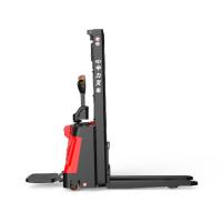 China Industrial Walkie Pedal Electric Straddle Lift Stacker Trucks OEM for sale