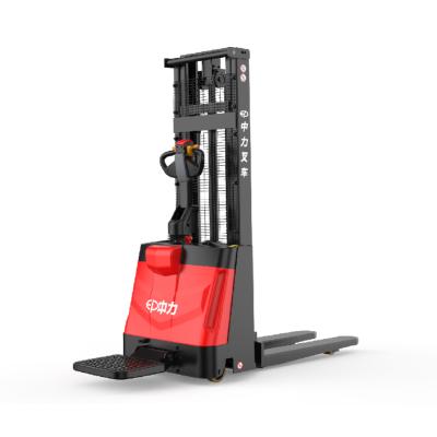 China Industrial Walkie Pedal Electric Straddle Lift Stacker Trucks OEM for sale