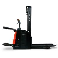 China 1.6T Integrated Pedal Electric Straddle Lift Pallet Stacker Forklift for sale