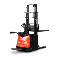 China 1.6T Integrated Pedal Electric Straddle Lift Pallet Stacker Forklift for sale