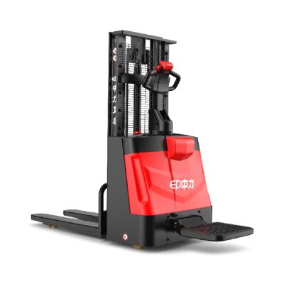 China Hydraulic Electric Straddle Lift Stacker 4500mm Height Lead Acid Battery for sale