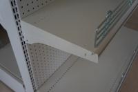 China Double Sided Supermarket Display Racks System , Metal Store Shelving for sale