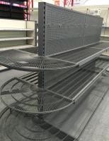 China Supermarket / Grocery Store Display Racks Half Round Shelf for sale