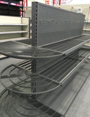 China Supermarket / Grocery Store Display Racks Half Round Shelf for sale