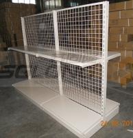 China Supermarket Light Duty Double Sided Gondola Shelving Wire Storage Racks for sale
