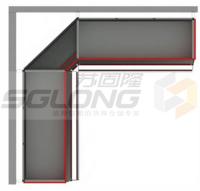China Promotional Corner Wall Mount Supermarket Display Racks Decorative Shelving Units for sale