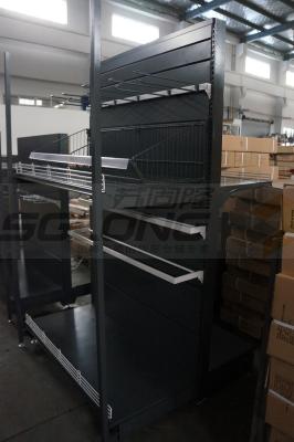 China Single Side Pegboard Retail Gondola Shelving System ISO9001 Certification for sale