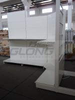 China Supermarket Wall Gondola Shelving Corner Rack High Performance 100kg - 150kg Capacity for sale