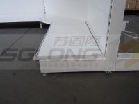 China Supermarket Wall Gondola Shelving Corner Rack High Performance 100kg - 150kg Capacity for sale