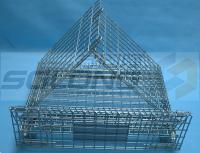 China Warehouse Industrial Metal Box Pallet Storage Wire Steel Stackable Cages for sale