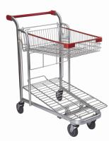 China Supermarket Shopping Trolley Cargo Cart Zinc Plated Surface Treatment SGL-Y-036 for sale